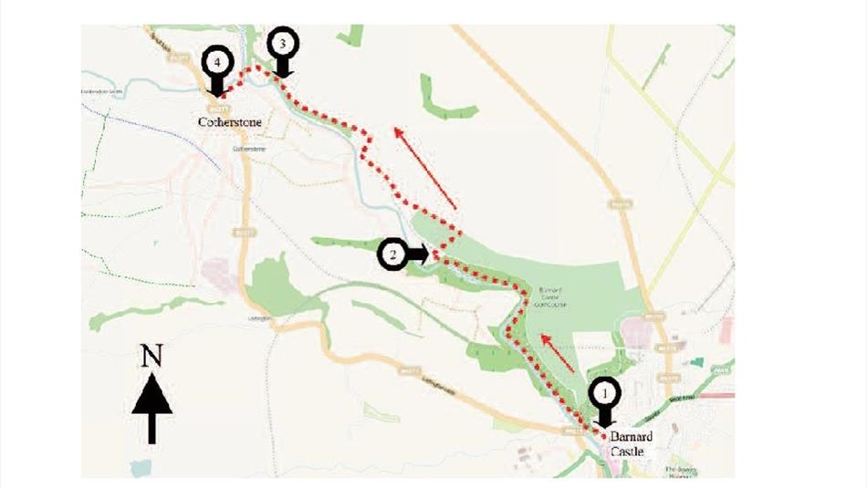 Walking in Teesdale - Barnard Castle to Cotherstone - This is Durham